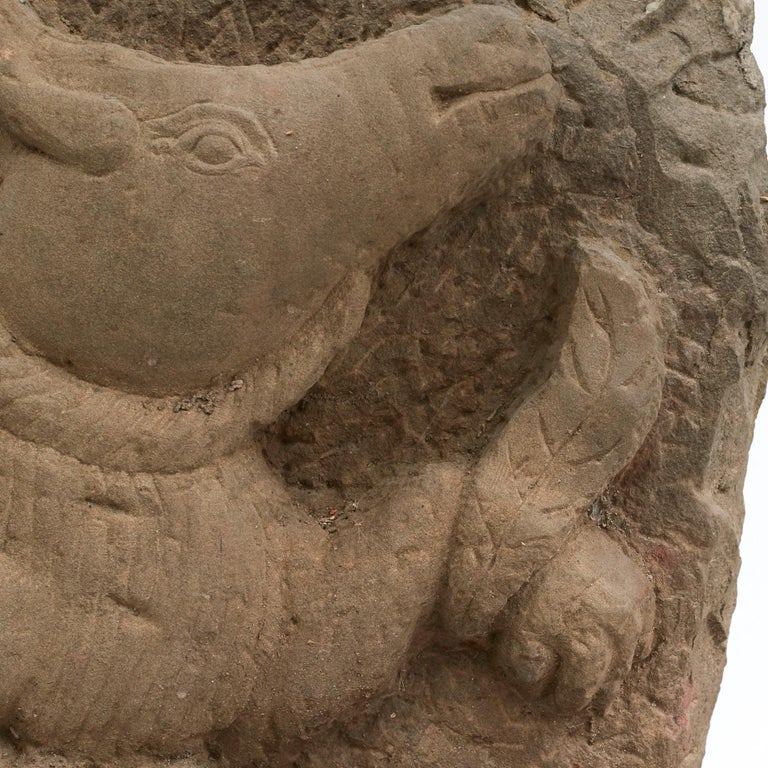Dragon "Mythical Beast" Sandstone Relief For Sale at 1stDibs