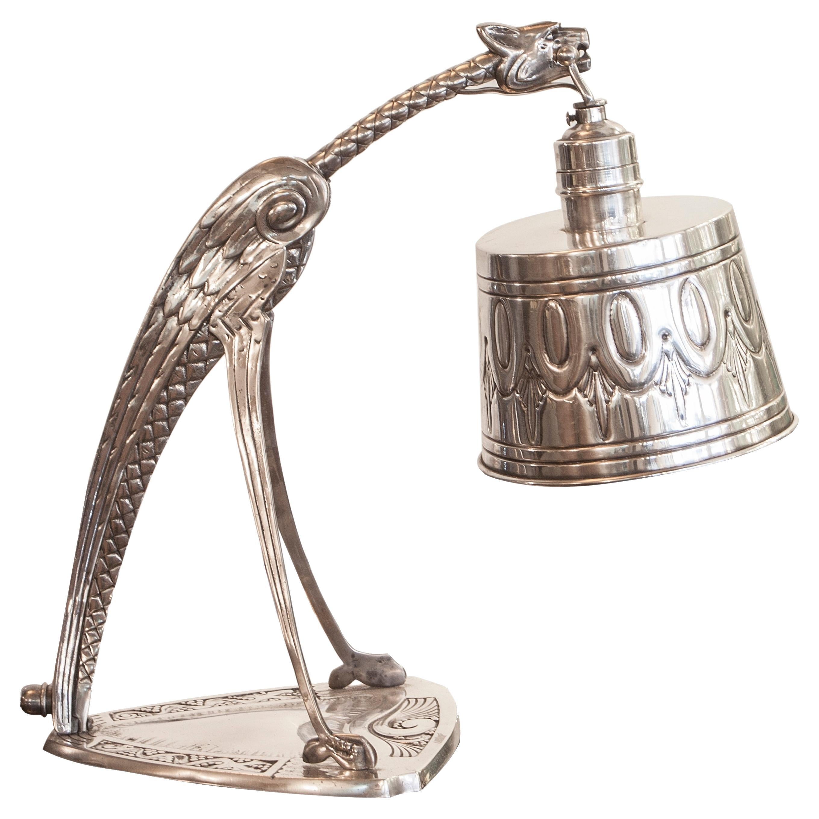 Art Nouveau Lamp with Snake at 1stDibs | snake lamp