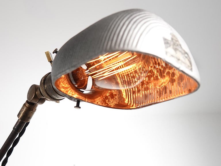 Dramatic Articulated Long Arm Floor Lamp For Sale at 1stDibs