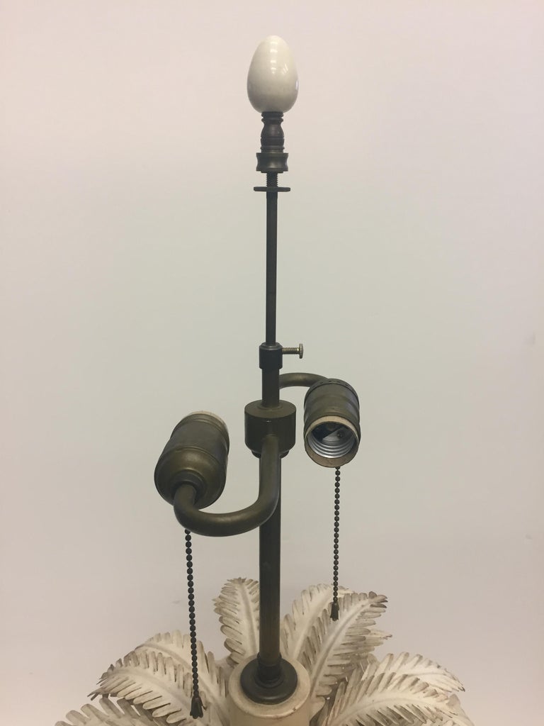 Dramatic Painted Tole Palm Tree Lamp at 1stDibs