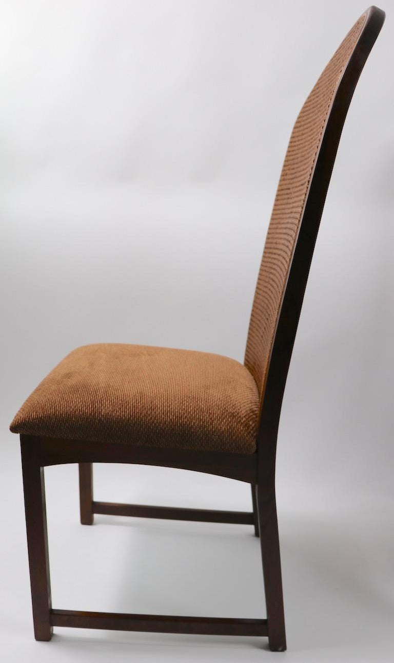 Dramatic Set of 5 High Back Dining Chairs at 1stDibs