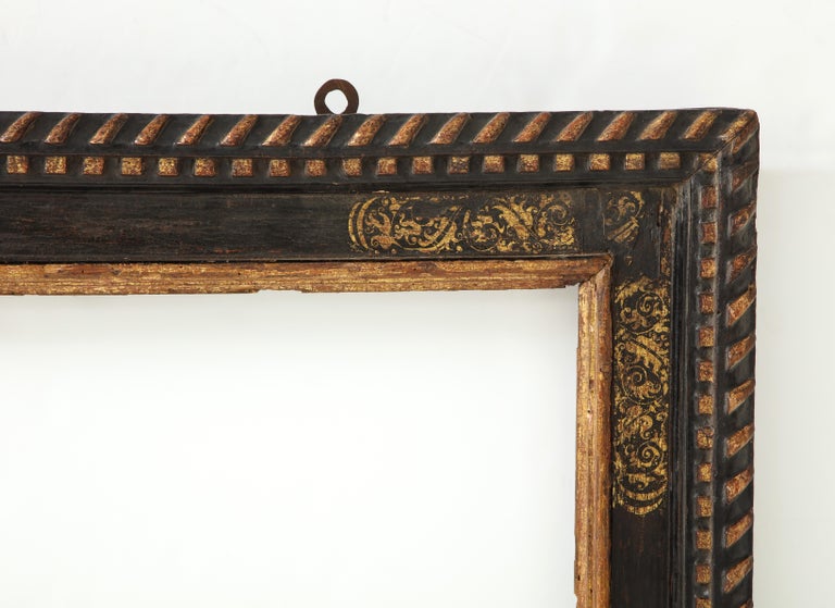 Dramatically Large Carved, Gilded and Polychrome Spanish Baroque Frame ...
