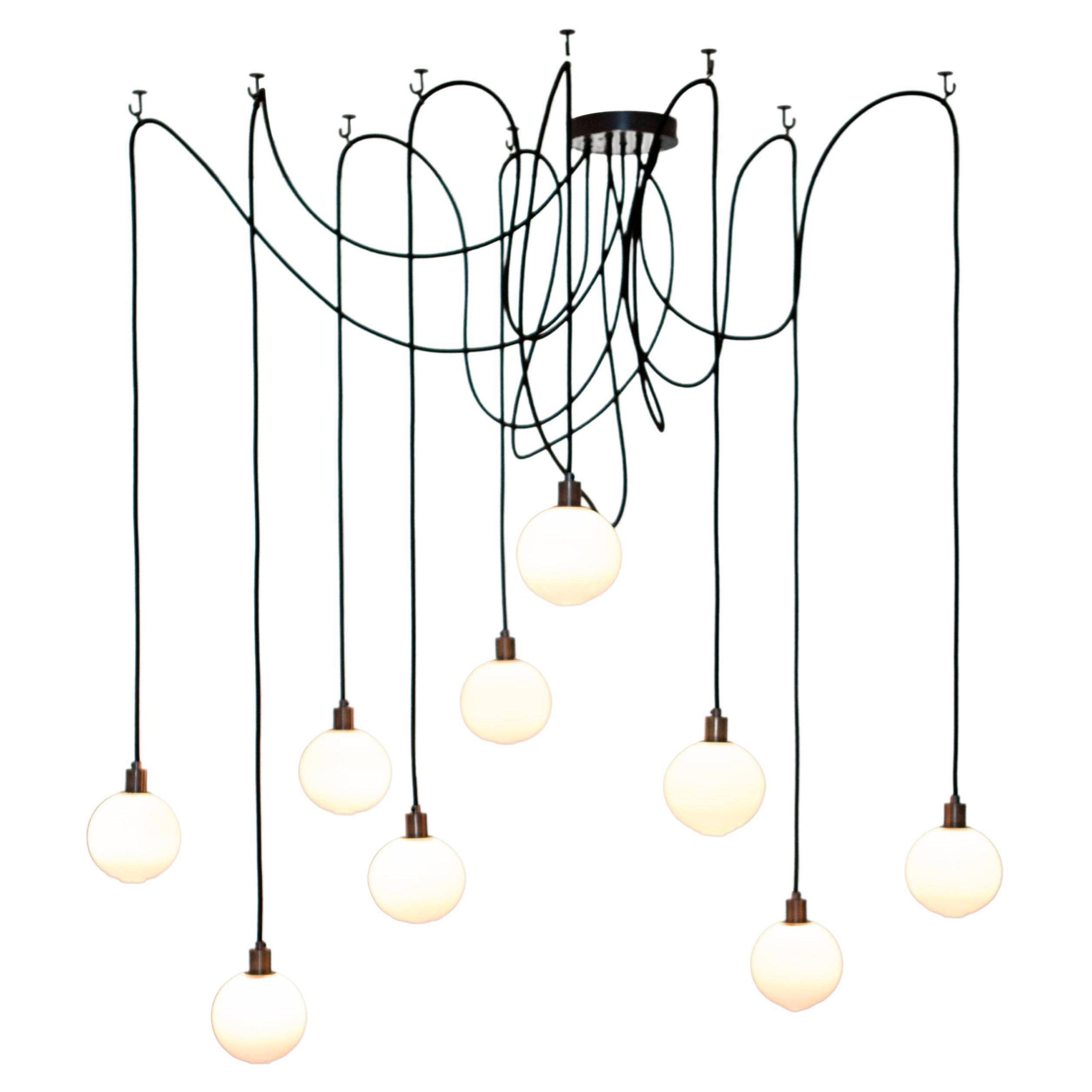 Drape Hook 9 Pendant Lamp by SkLO For Sale at 1stDibs