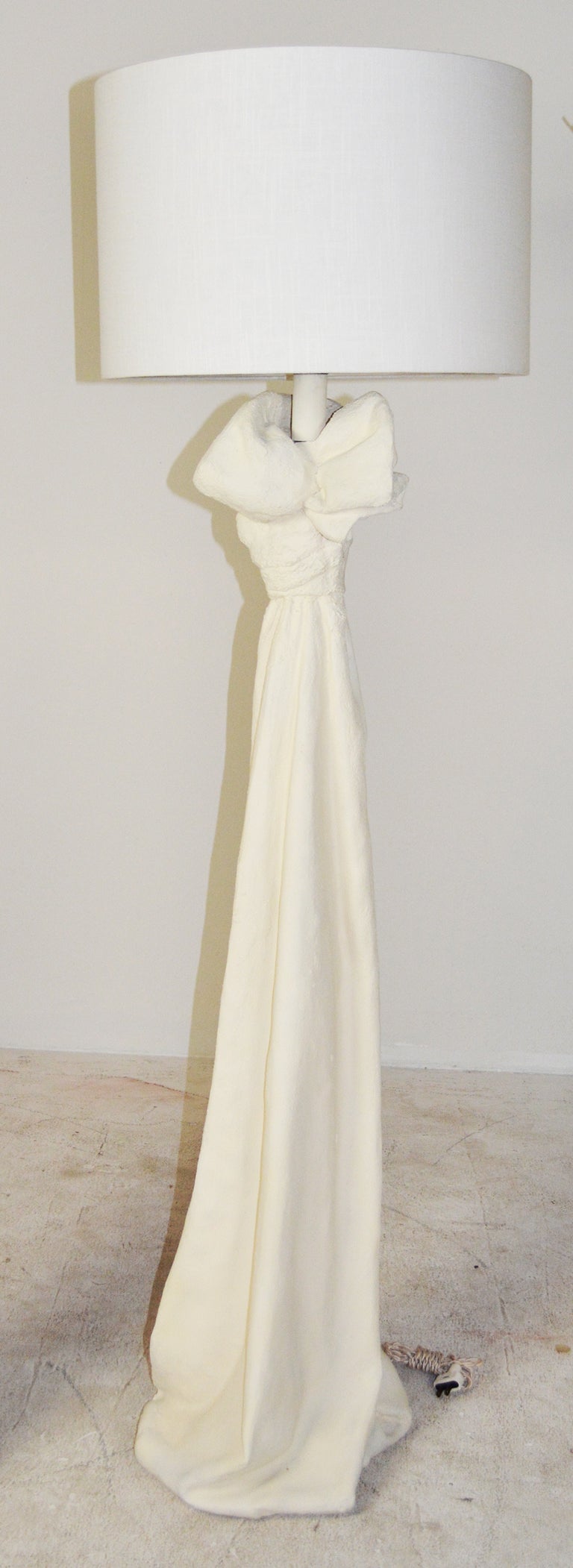 Draped Plaster Floor Lamps in the Manner of John Dickinson For Sale at ...