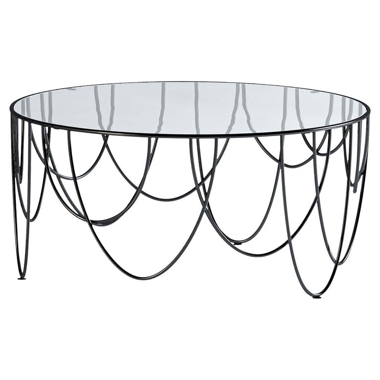 Drapery 80 Round Indoor Side Table For Sale at 1stDibs