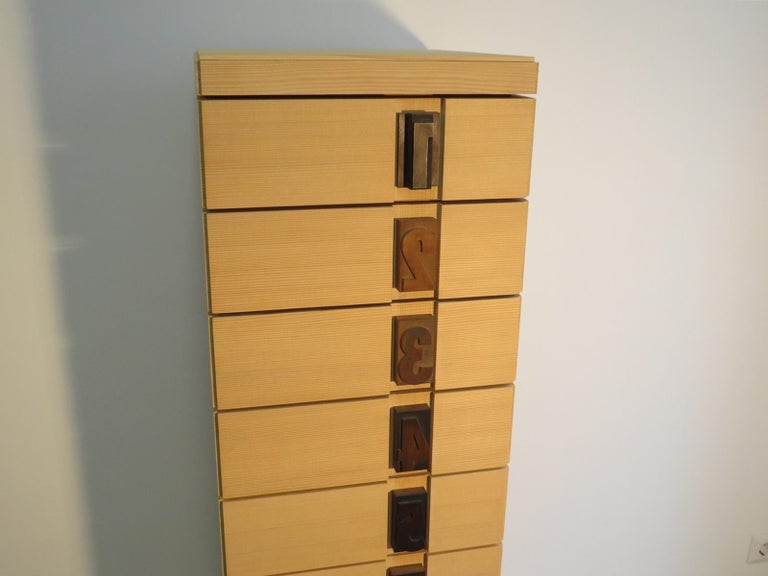 Drawer Tower "Excel" Solid Wood For Sale at 1stDibs