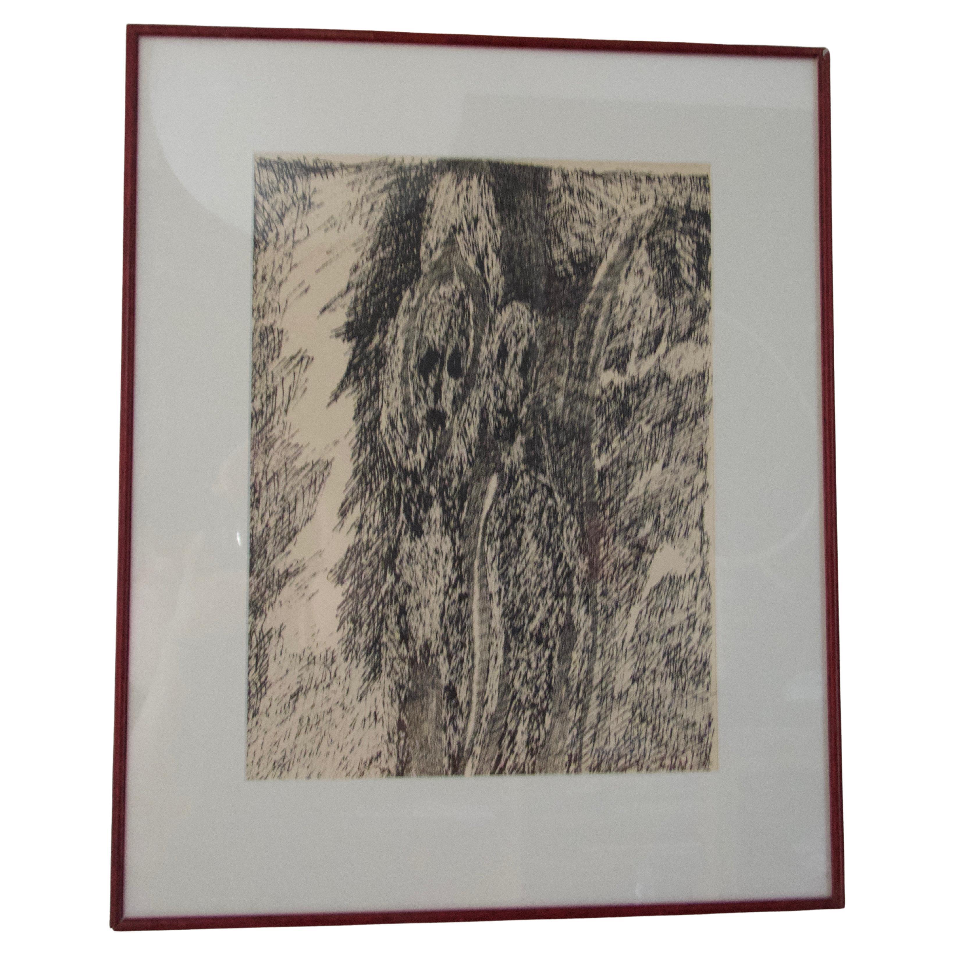 Gisbert Palmie Drawing, 1958 For Sale at 1stDibs | gisbert palmié