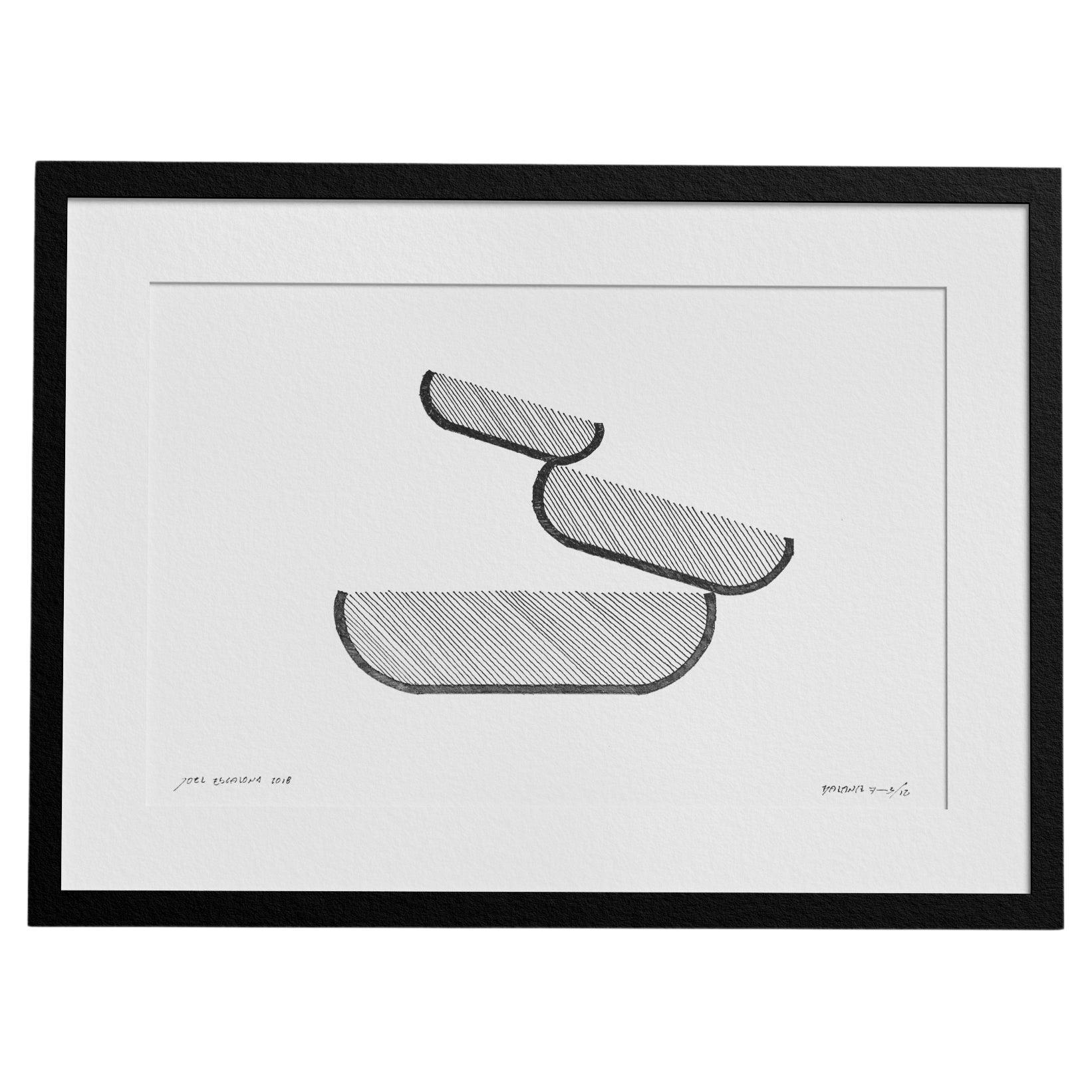 Drawing from Silver Balance Collection Closed Edition For Sale at 1stDibs