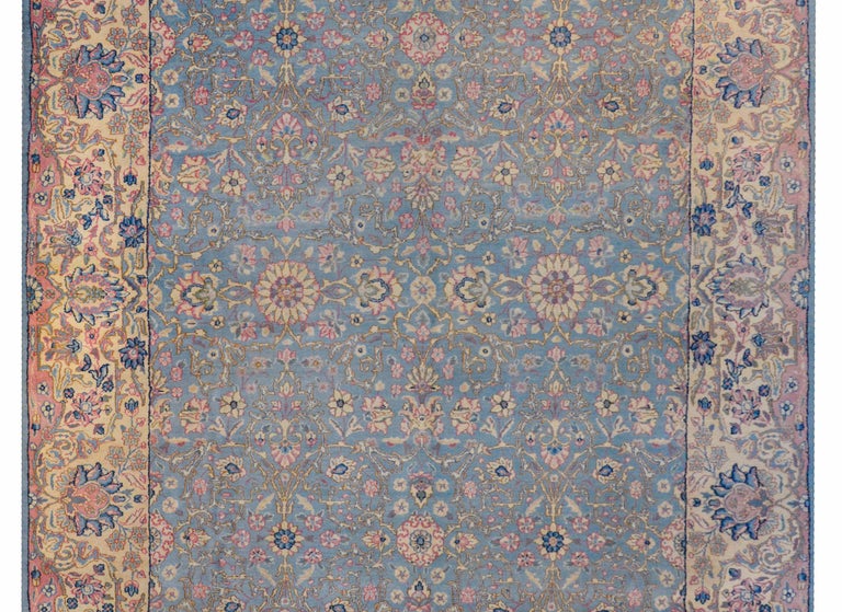 Dreamy Early 20th Century Kirman Rug For Sale at 1stDibs