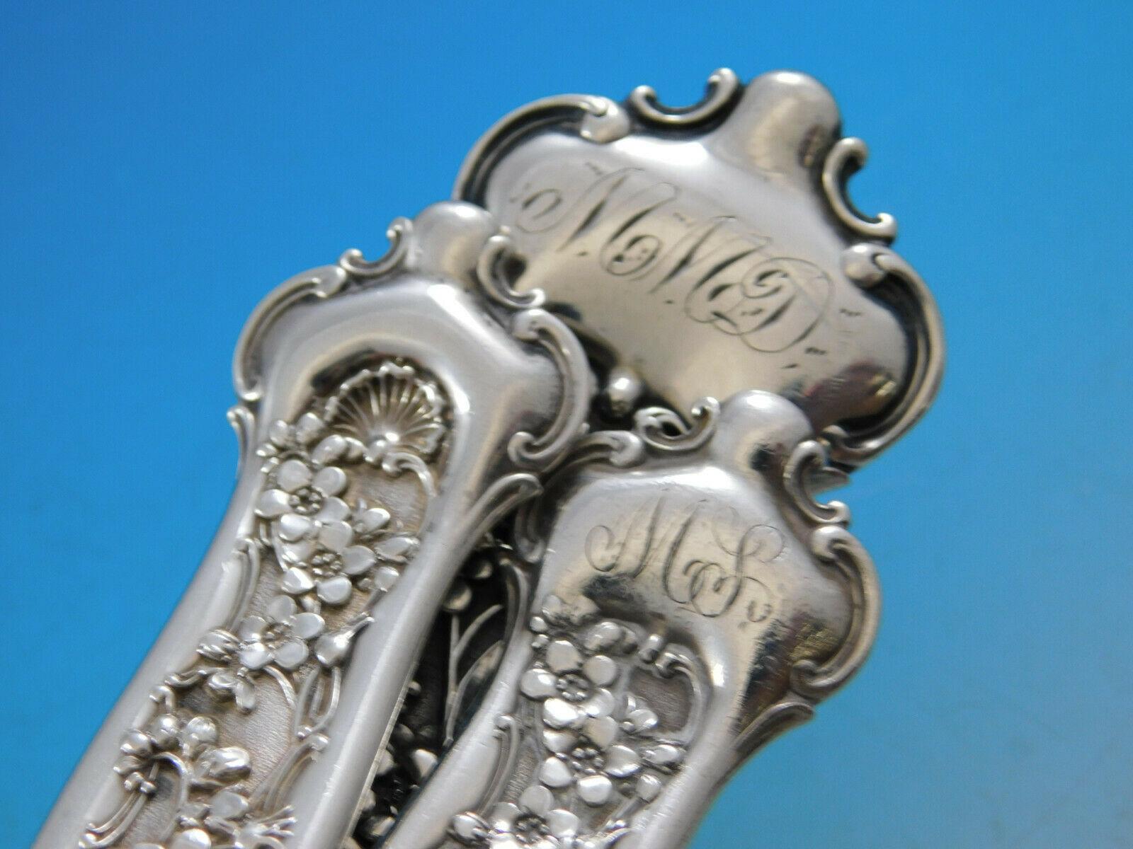 Dresden by Whiting Sterling Silver Flatware Set for 2 Service 83 pieces ...