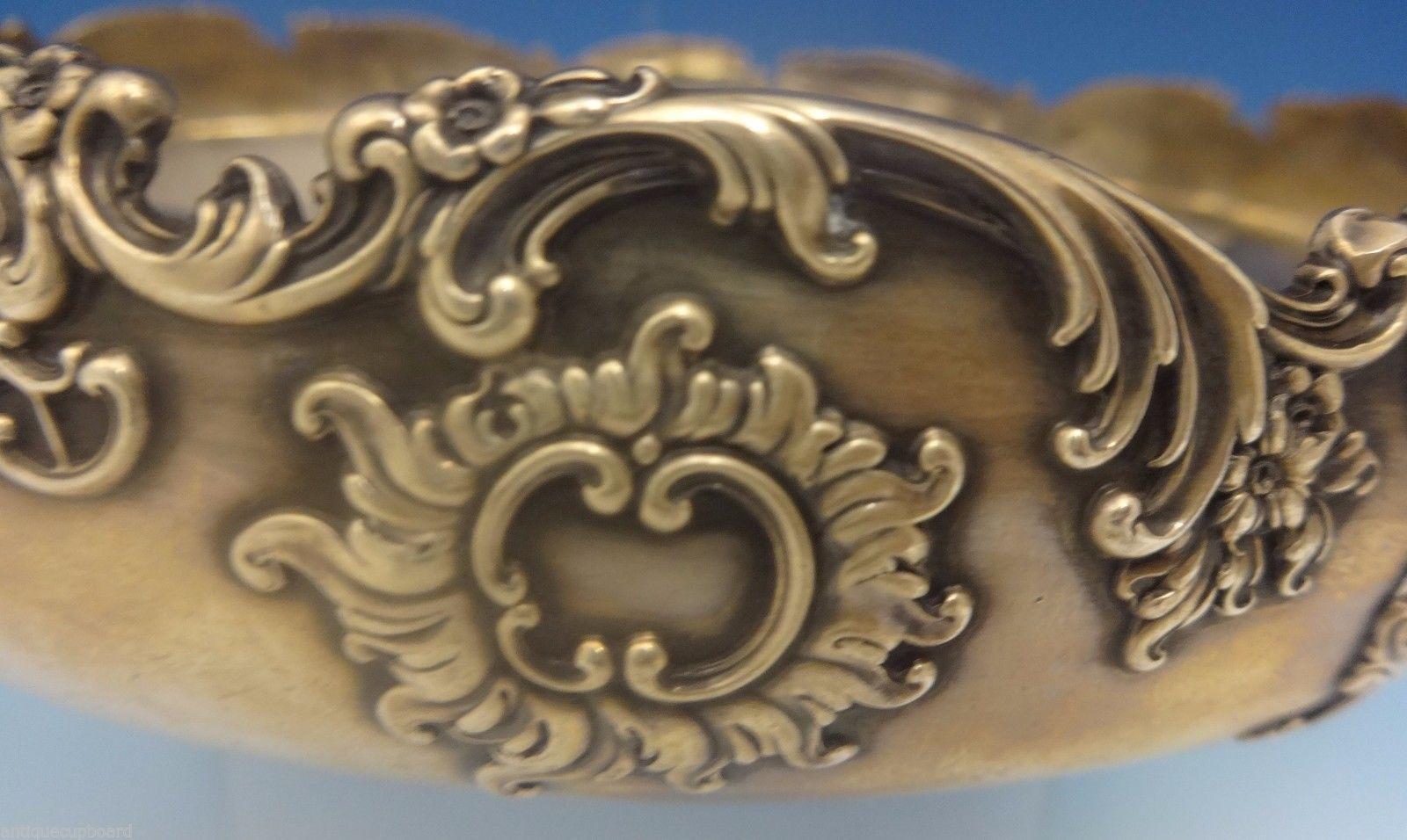 Dresden by Whiting Sterling Silver Fruit Bowl Applied Floral/Scroll ...