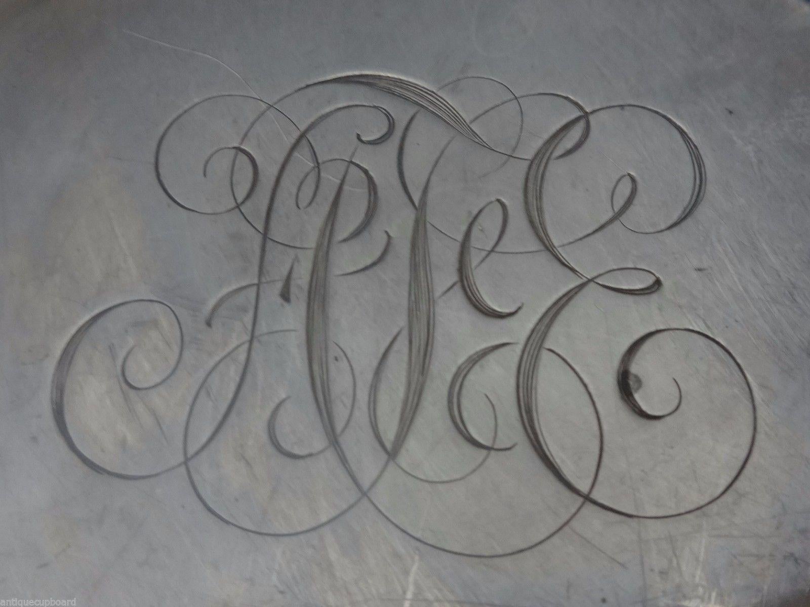 Dresden by Whiting Sterling Silver Fruit Bowl Applied Floral/Scroll ...