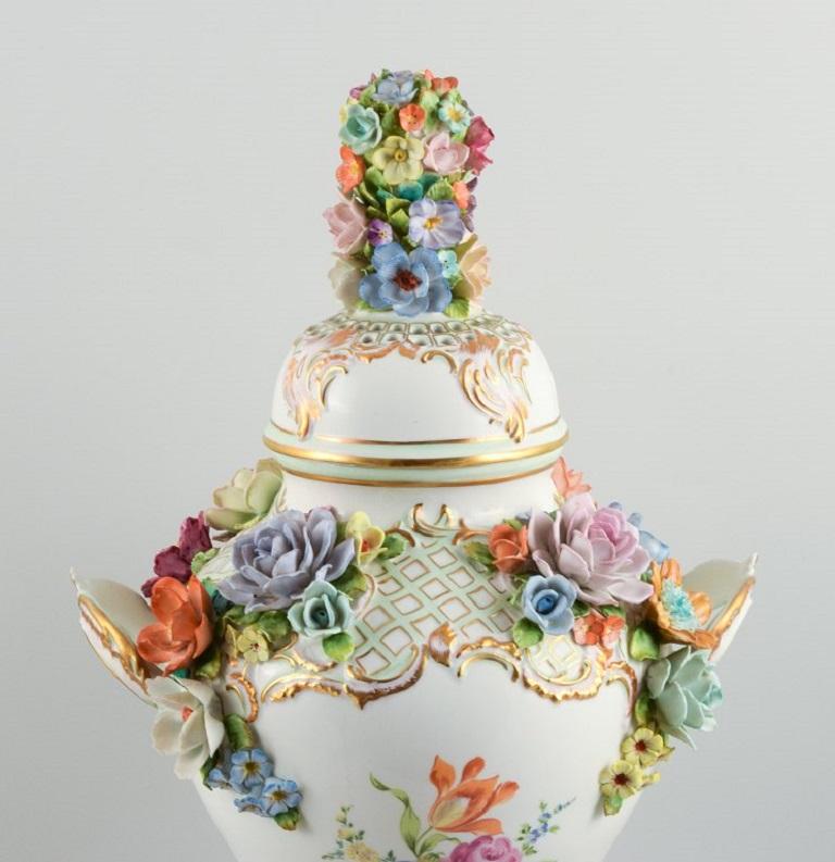 Dresden, Germany, Colossal Lidded Porcelain Vase on Stand For Sale at ...
