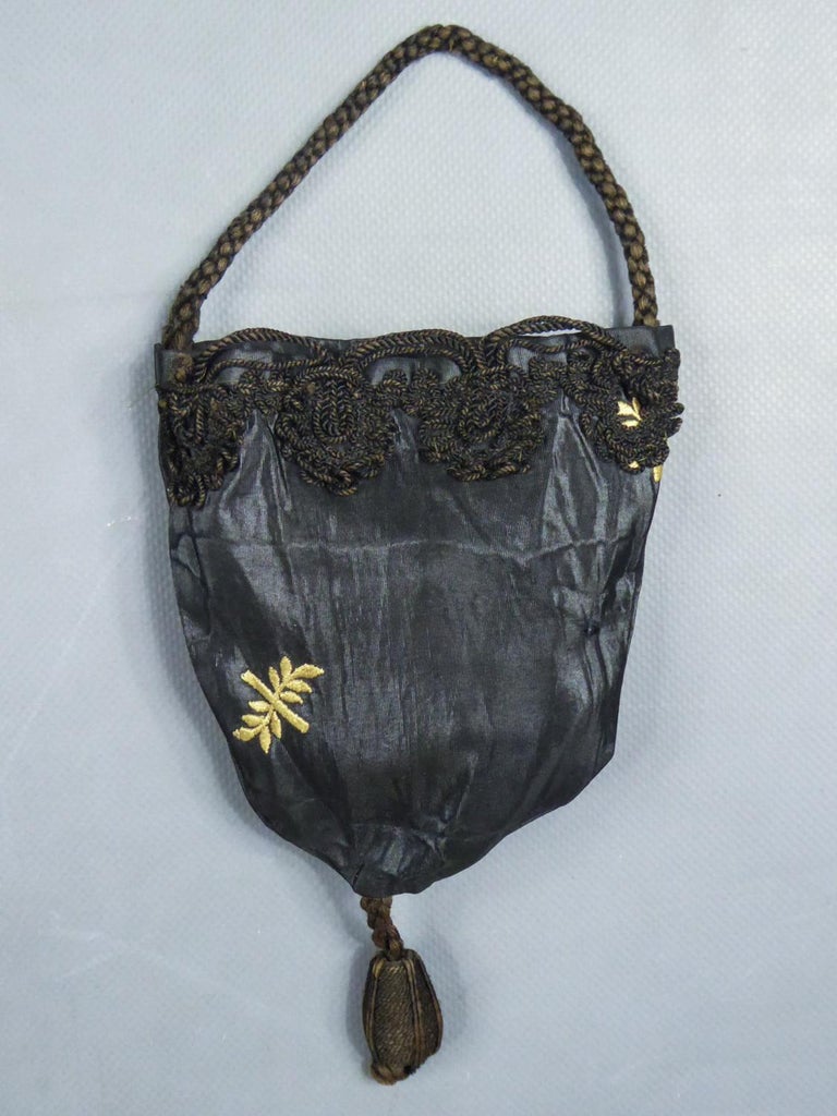 Dress for Doll or Young Girl in Embroidered Moiré Silk - Victorian ...