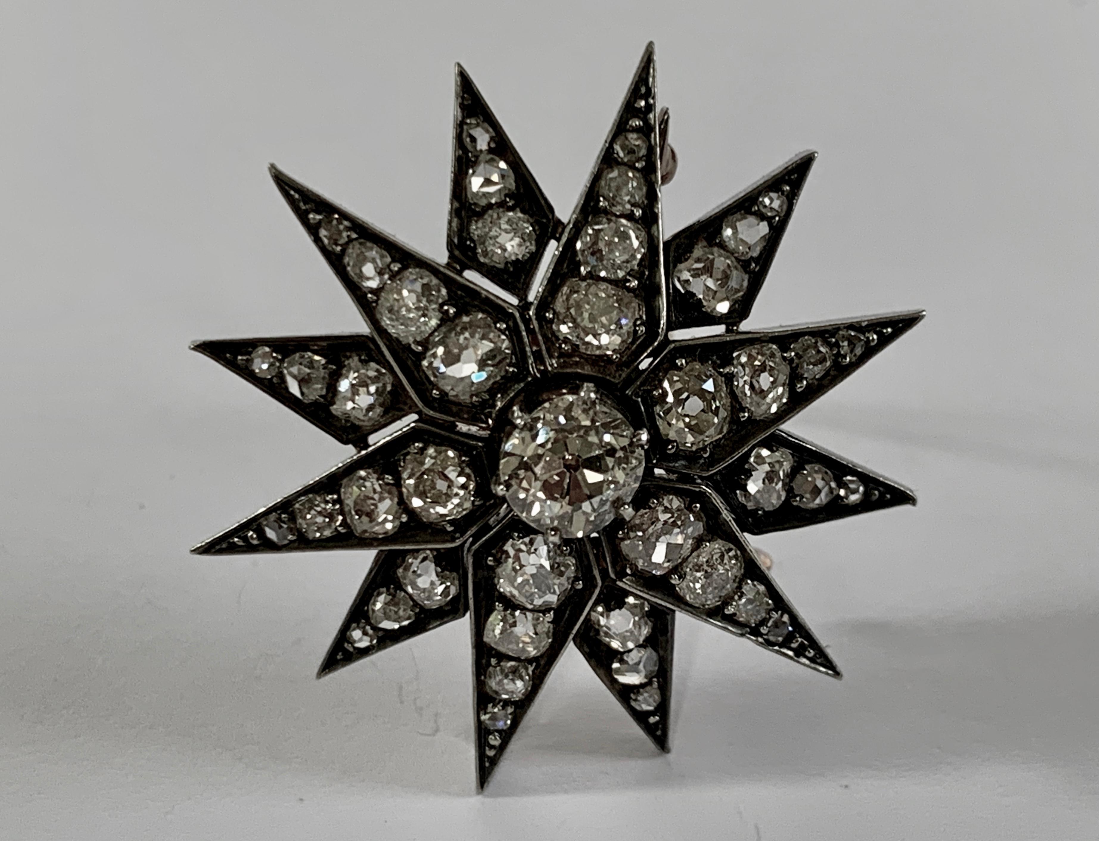 Dress like a Royal, a Pair of Antique Diamond Star Brooches, circa 1880 ...