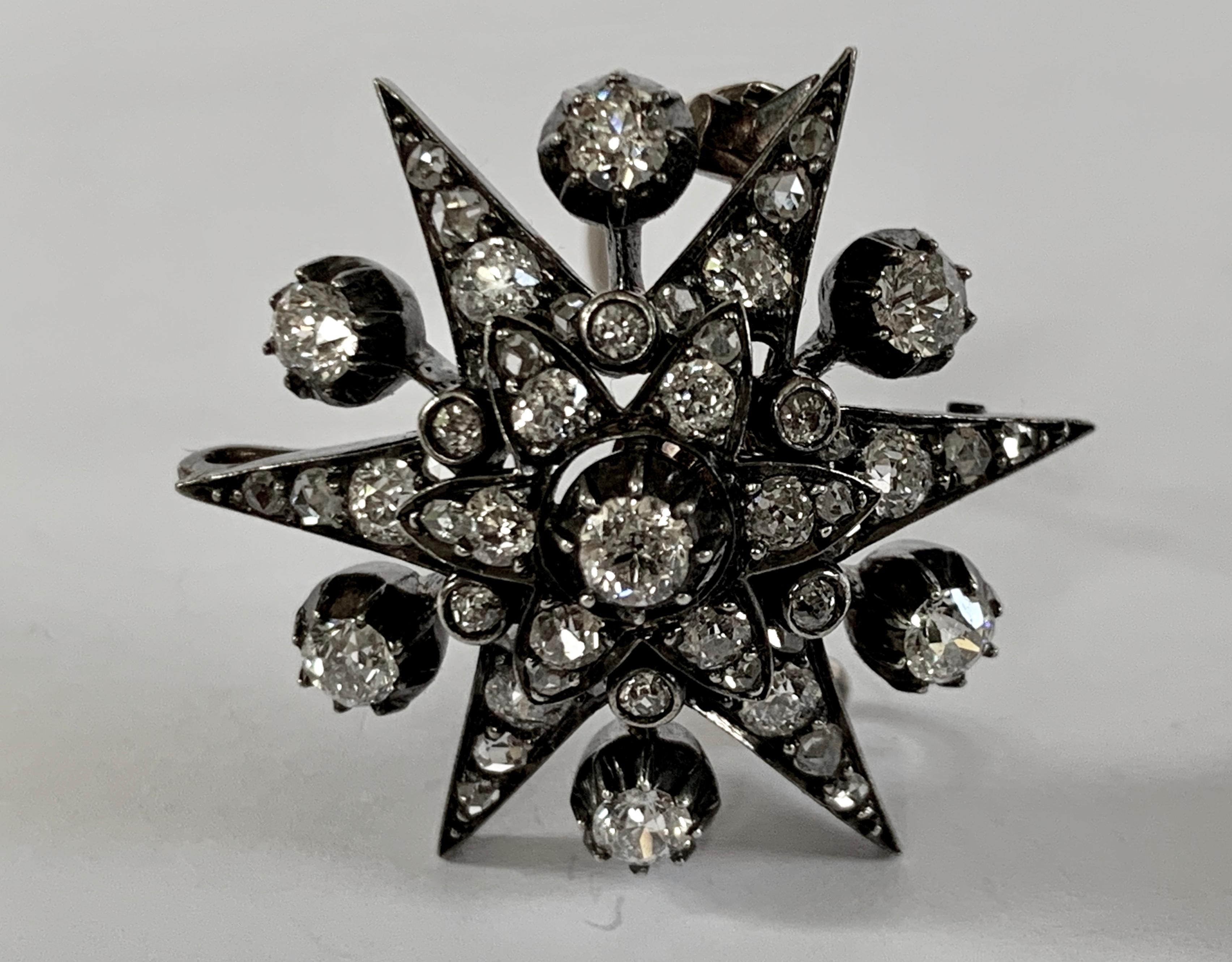 Dress like a Royal, a Pair of Antique Diamond Star Brooches, circa 1880 ...