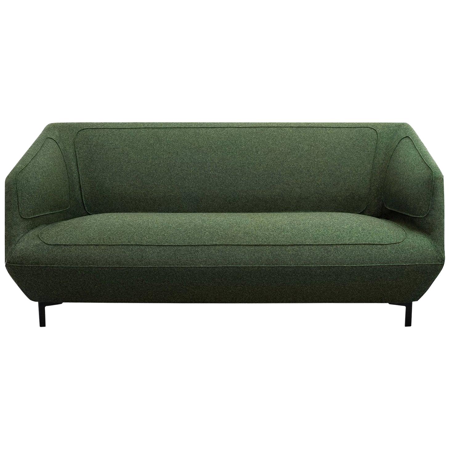 Tacchini Three-Seater Dressed Sofa in Red Ciclamino Fabric by Luca Nichetto For Sale at 1stDibs