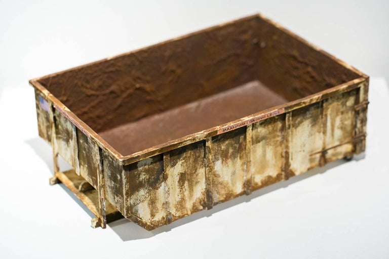 Drew Leshko - "White Dumpster", Miniature dumpster paper sculpture at ...