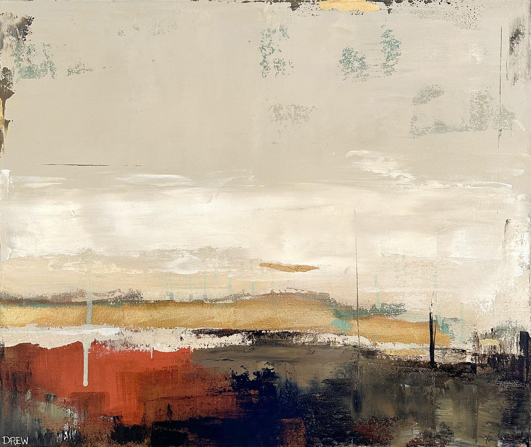 Drew Noel Marin - Winter Lake, Abstract Painting For Sale at 1stDibs