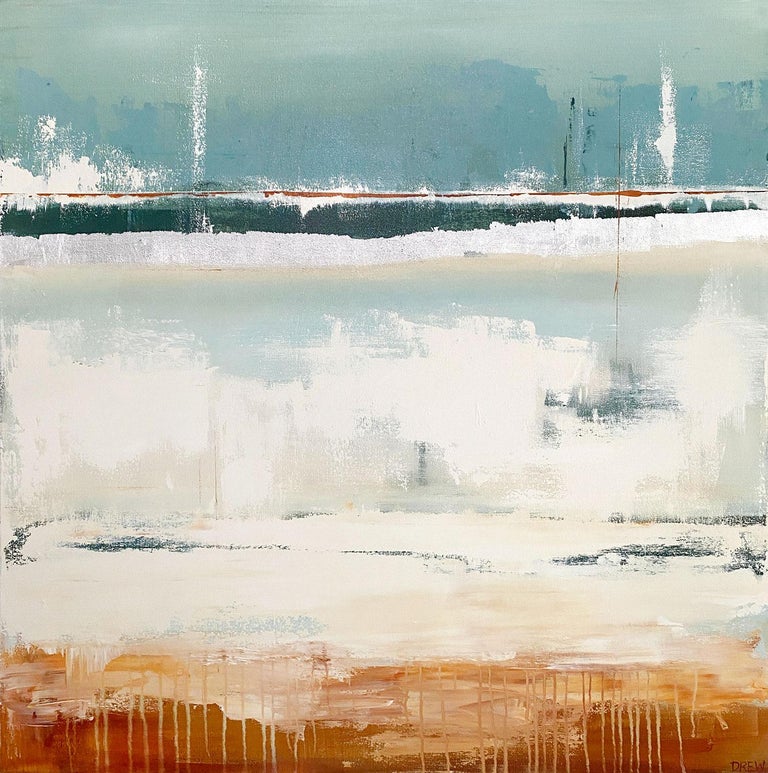 Drew Noel Marin - Silver Lining, Abstract Painting For Sale at 1stDibs