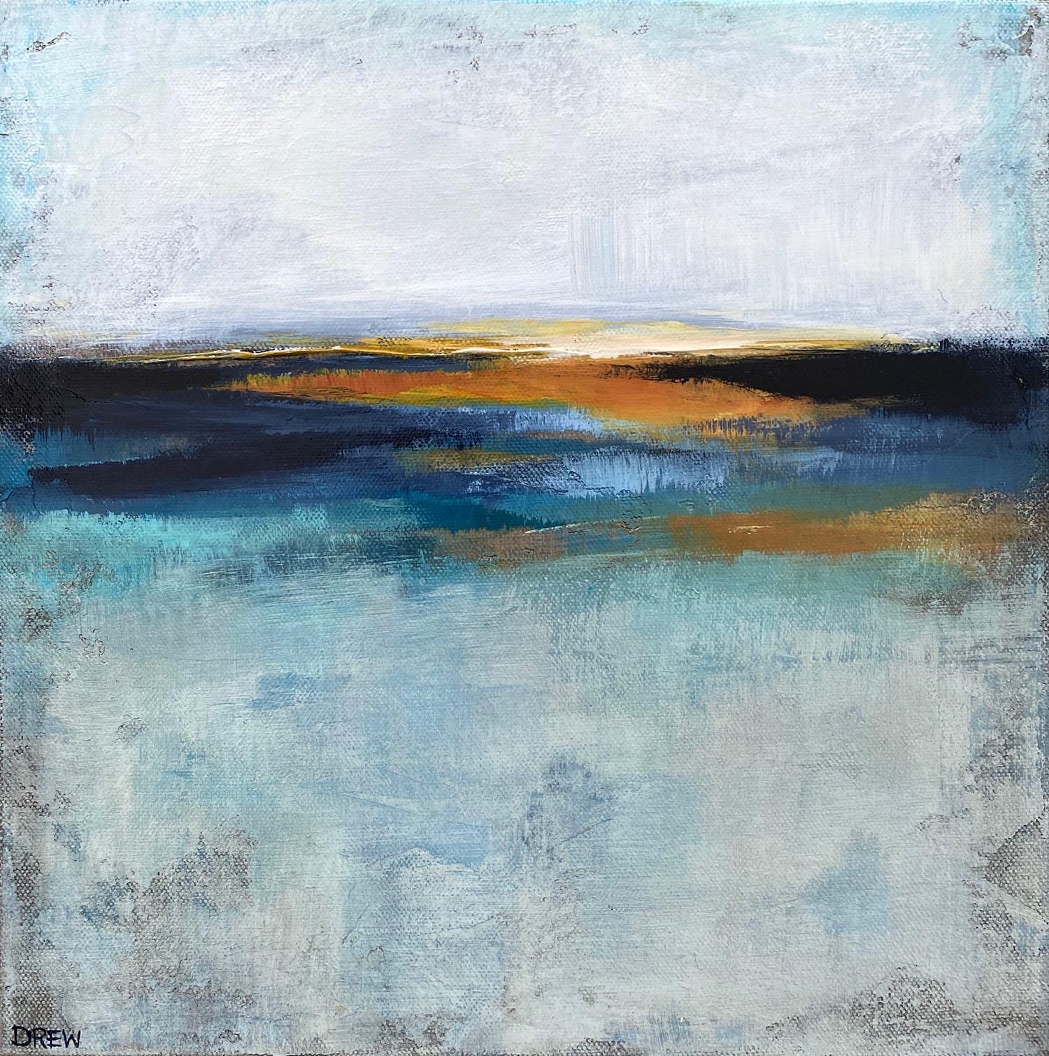 Drew Noel Marin - Winter Lake, Abstract Painting For Sale at 1stDibs