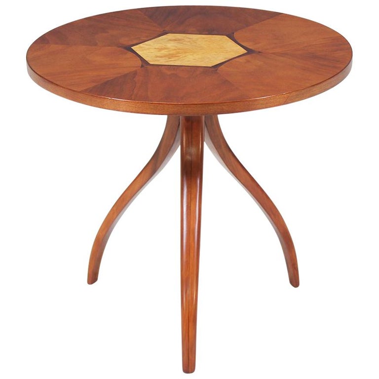 Drexel "Composite" Swag Tri-Leg Side Table at 1stDibs