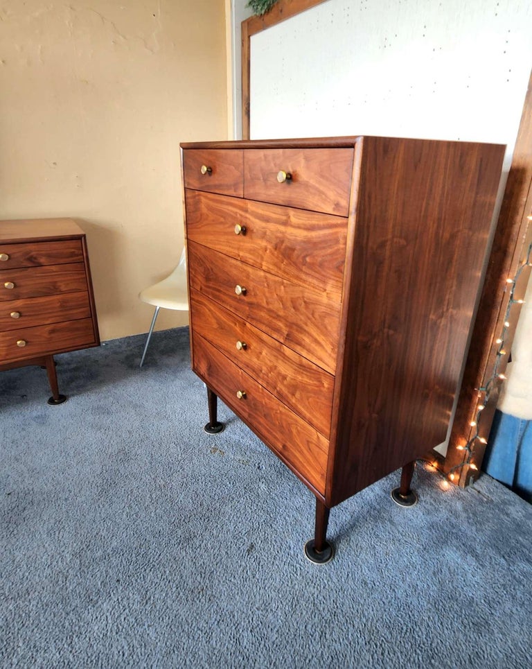Drexel Declaration by Kipp Stewart Highboy Dresser For Sale at 1stDibs