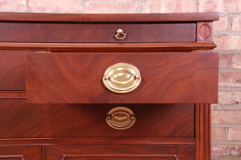 Drexel Georgian Mahogany Buffet Server or Bar Cabinet, Newly Refinished ...