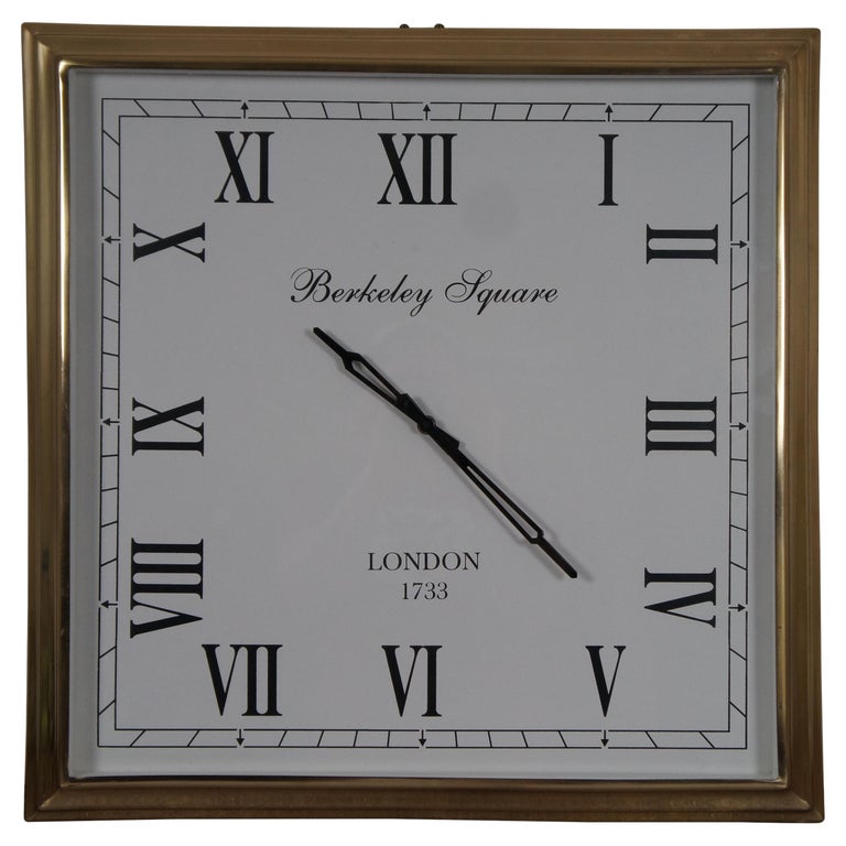 Drexel Heritage Berkeley Square London 1733 Brass Battery Op Wall Clock ...