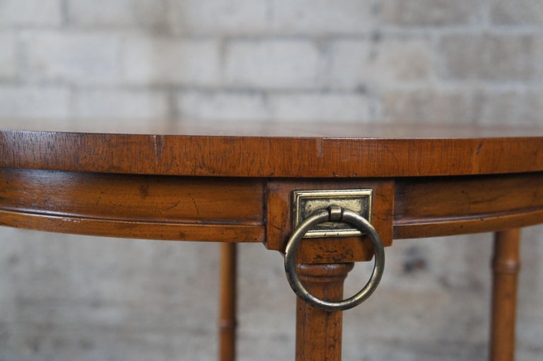 Drexel Heritage Grand Tour French Empire Campaign Style Walnut Side ...