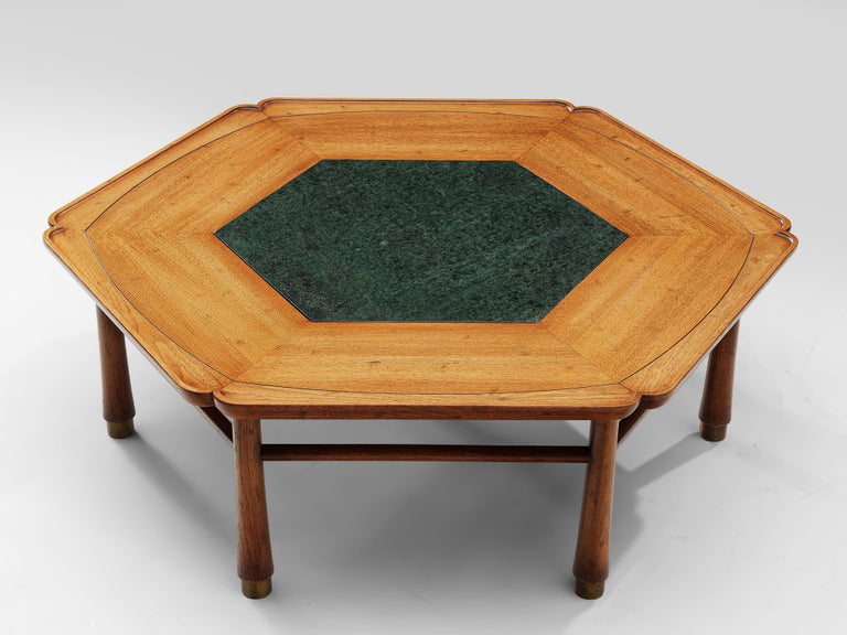 Drexel Heritage Hexagonal Coffee Table at 1stDibs