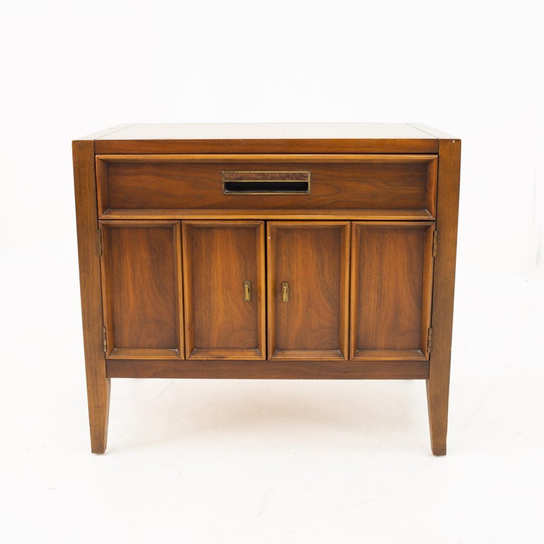 Drexel Mid Century Walnut Nightstand at 1stDibs | drexel mid century ...