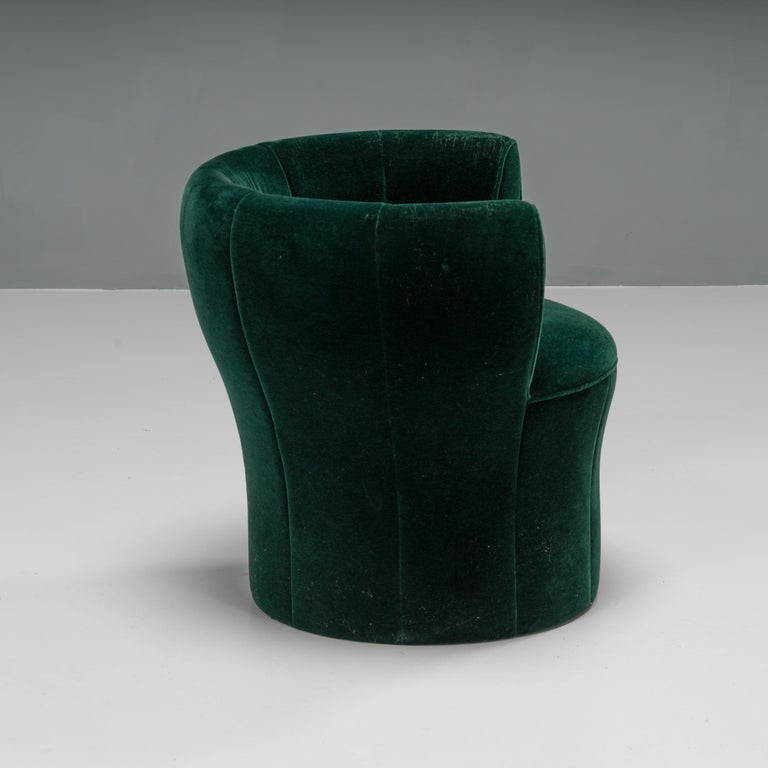 Driade by Laudani and Romanelli Green Velvet Lisa Chair For Sale at 1stDibs