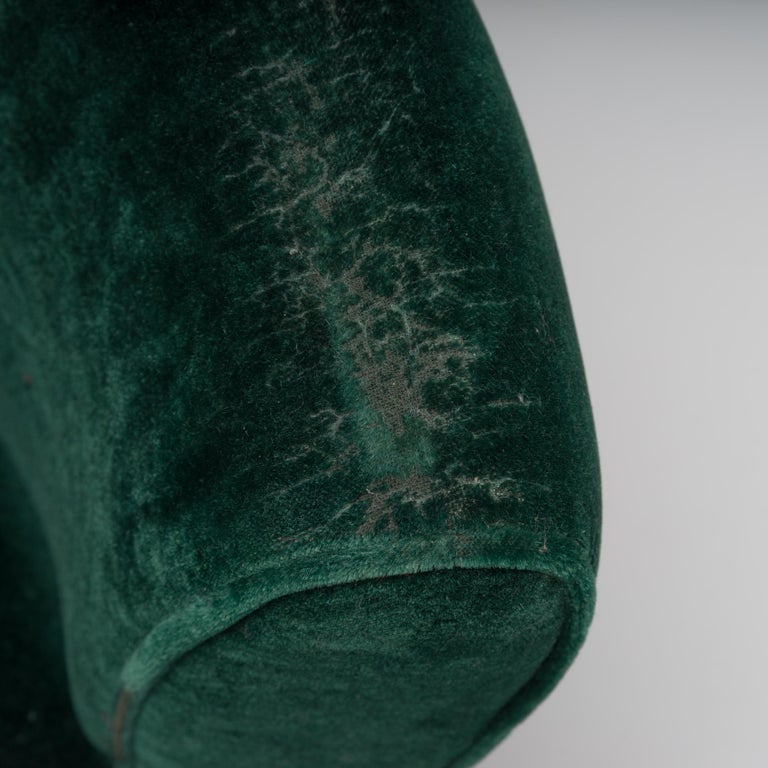 Driade by Laudani and Romanelli Green Velvet Lisa Chair For Sale at 1stDibs