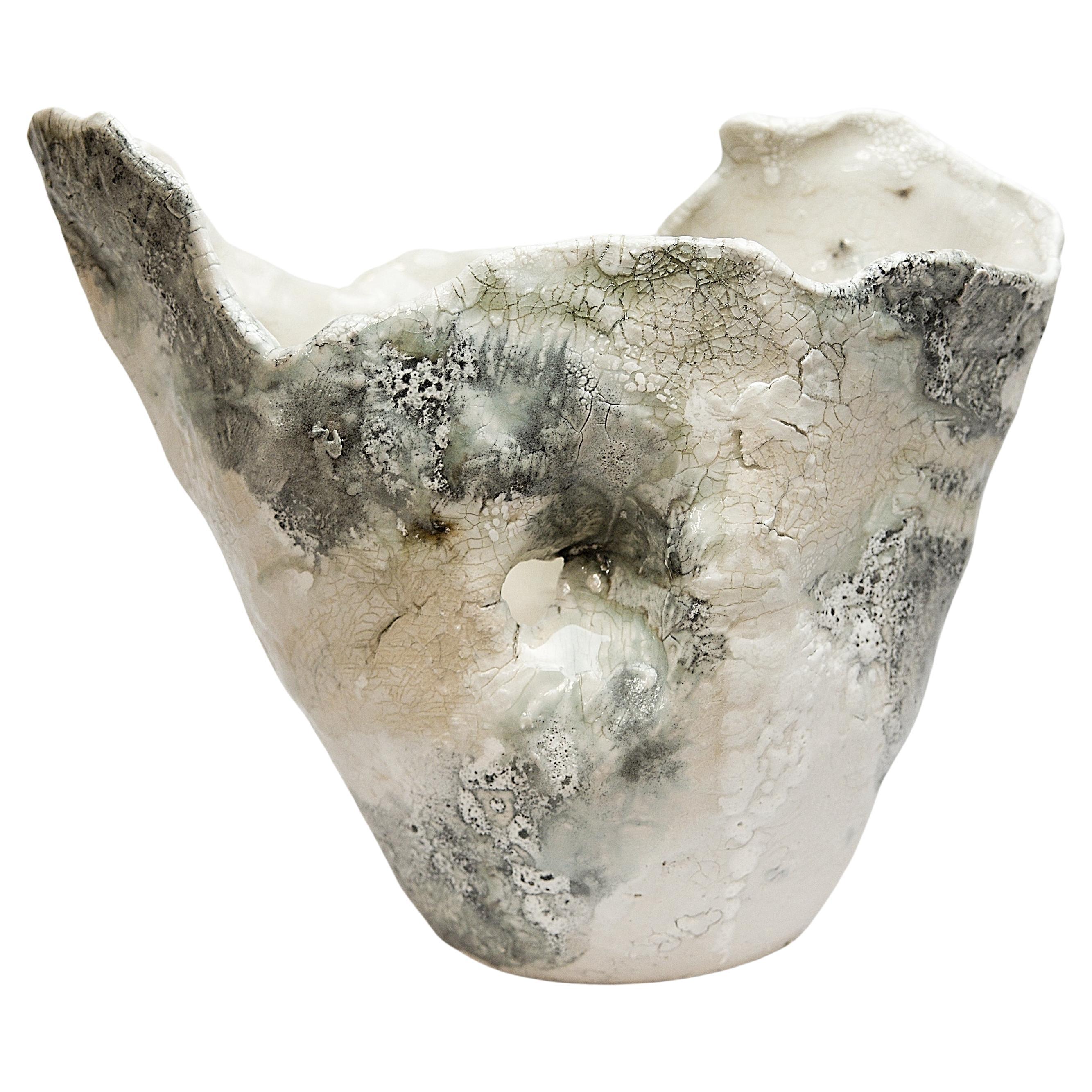 Large Reef Series with Lava sculpture Open Vase at 1stDibs