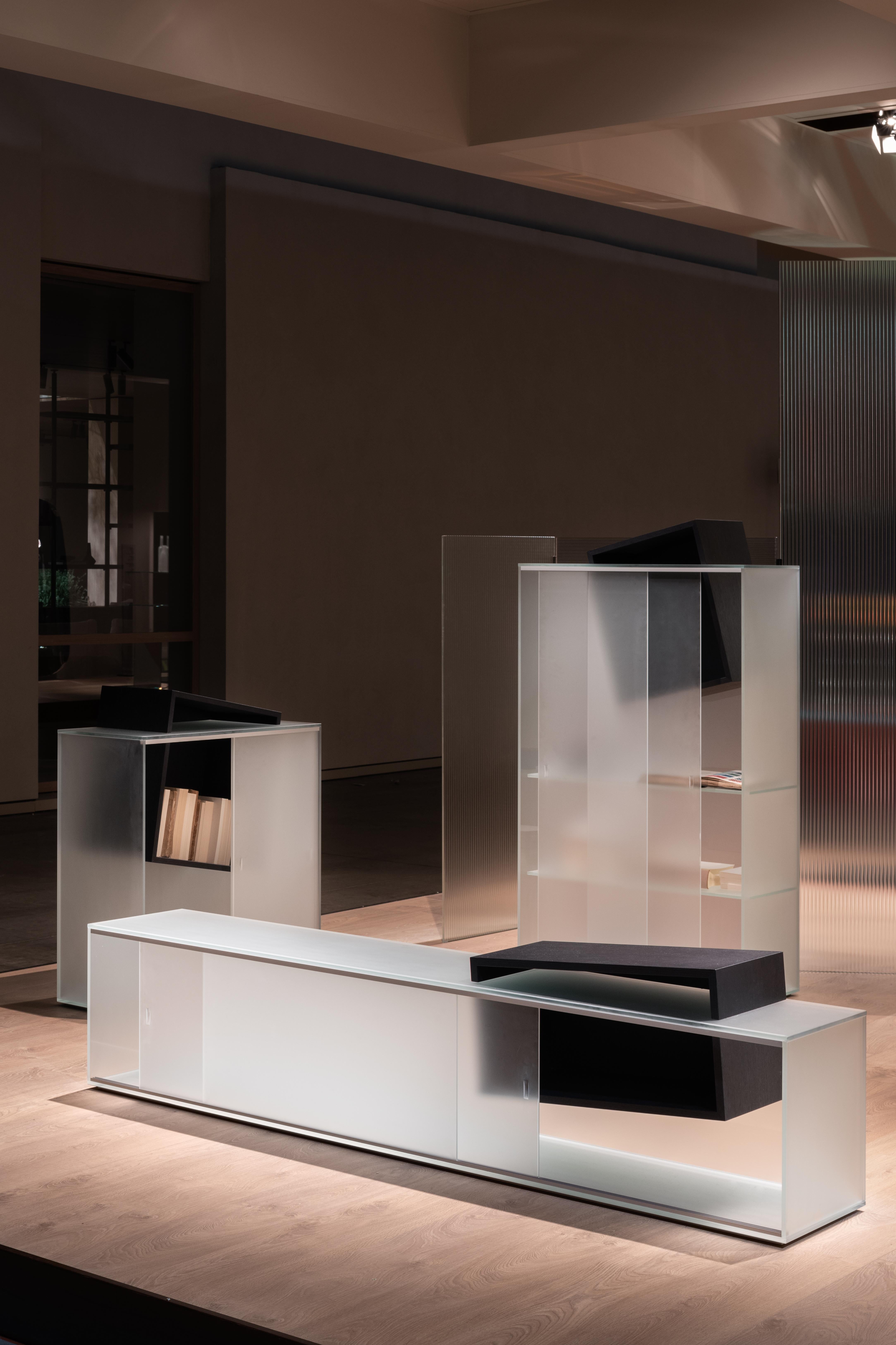 Drift Etched Glass Storage Cabinet by Nendo for Glas Italia For Sale at ...