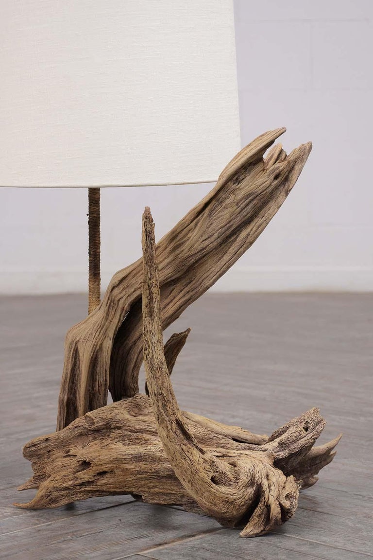 Driftwood Freeform Table Lamp For Sale at 1stdibs