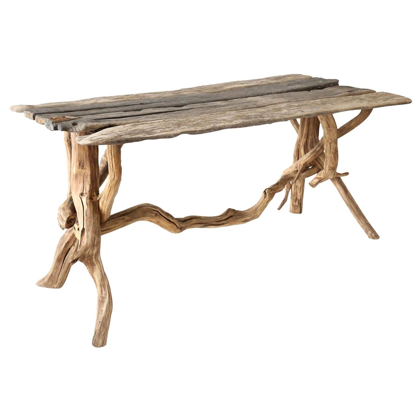 Driftwood Console Table at 1stdibs