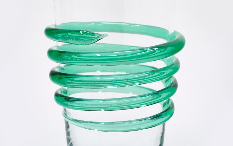 Drinking, Cocktail, and Shot Glasses by Blenko, 1950s, Blown Clear and ...