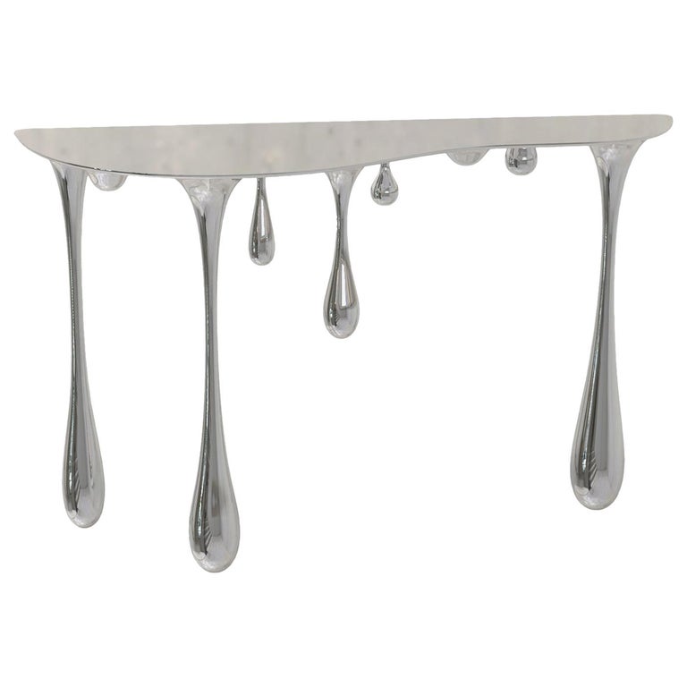 Dripping Console Table No.2 Hallway Entry Table by Zhipeng Tan For Sale ...