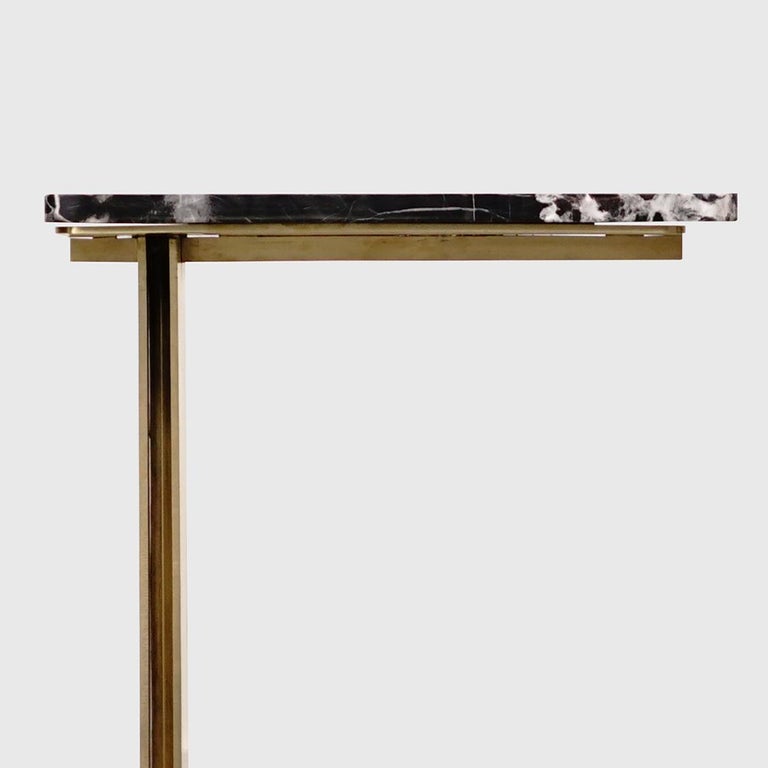 Drone Side Table Marble and Brass Table by ATRA For Sale at 1stDibs