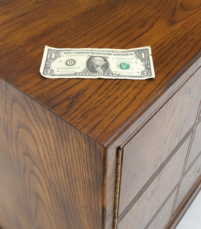 Drop Brass Drop Pulls Mid-Century Modern Long Tripple Dresser Credenza ...