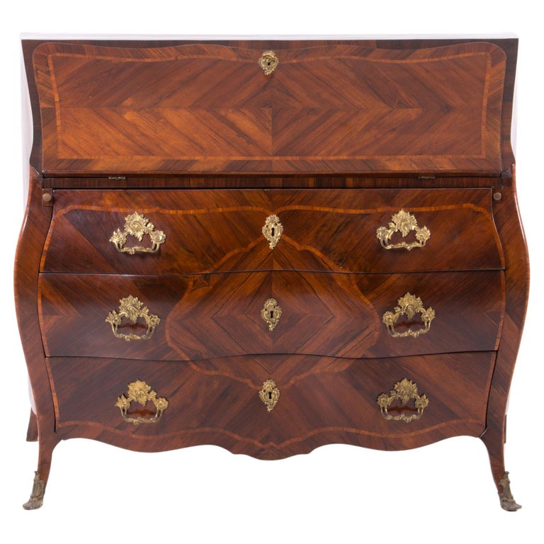Drop-Leaf Cabinet Veneered in Bois de Violette, XVIII Century For Sale ...
