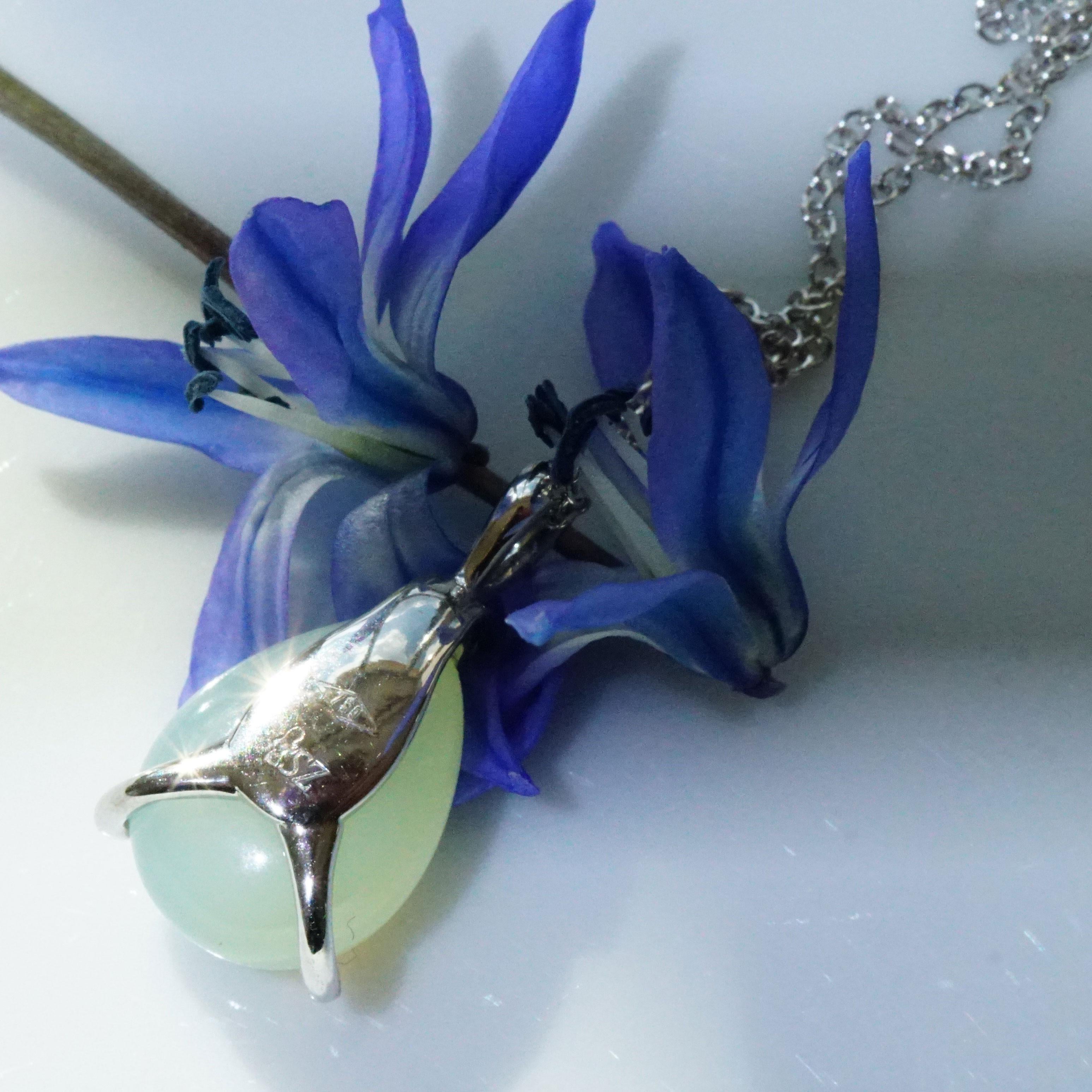 Drop Pendant with Tsavorite Mystic Agate So Sweet Made in Italy Finest ...