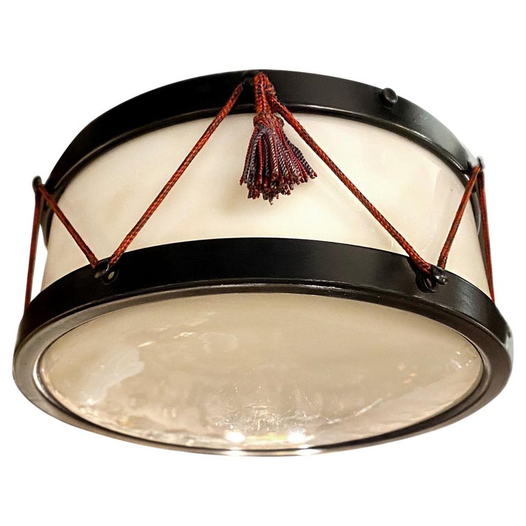 Drum Shaped Light Fixture For Sale at 1stDibs