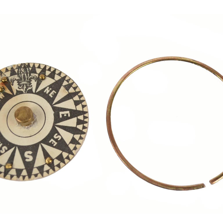 Dry Magnetic Compass Signed J. S. Stockholm, Early 19th Century at 1stDibs