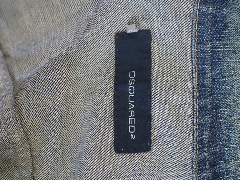 Dsquared denim jacket For Sale at 1stDibs