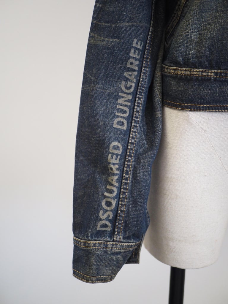 Dsquared denim jacket For Sale at 1stDibs