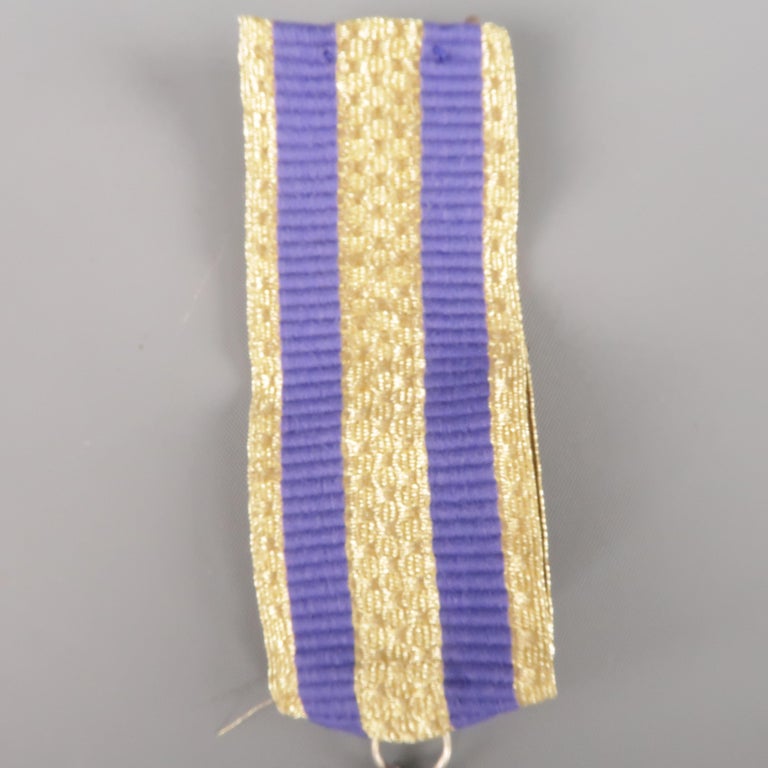 DSQUARED2 Purple and Gold Ribbon Pin For Sale at 1stDibs