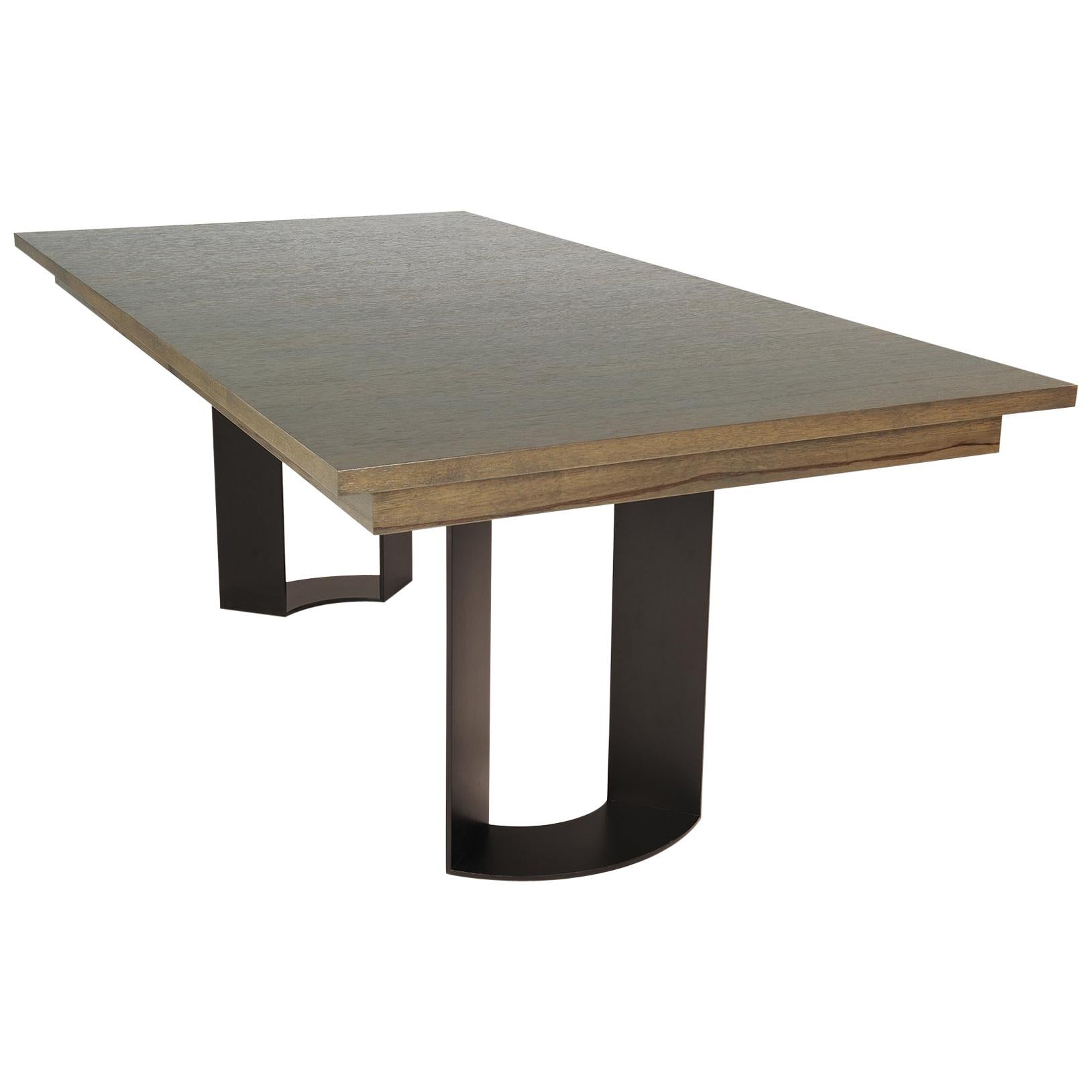 DT-86 Rectangular Dining Table with Recessed Table Apron For Sale at ...